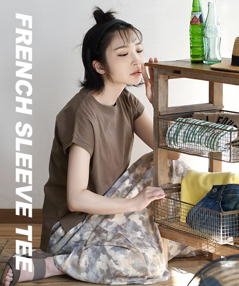 日本 zootie - 抗透汗 純棉圓領短袖上衣-灰綠 (M-L)｜媽咪愛