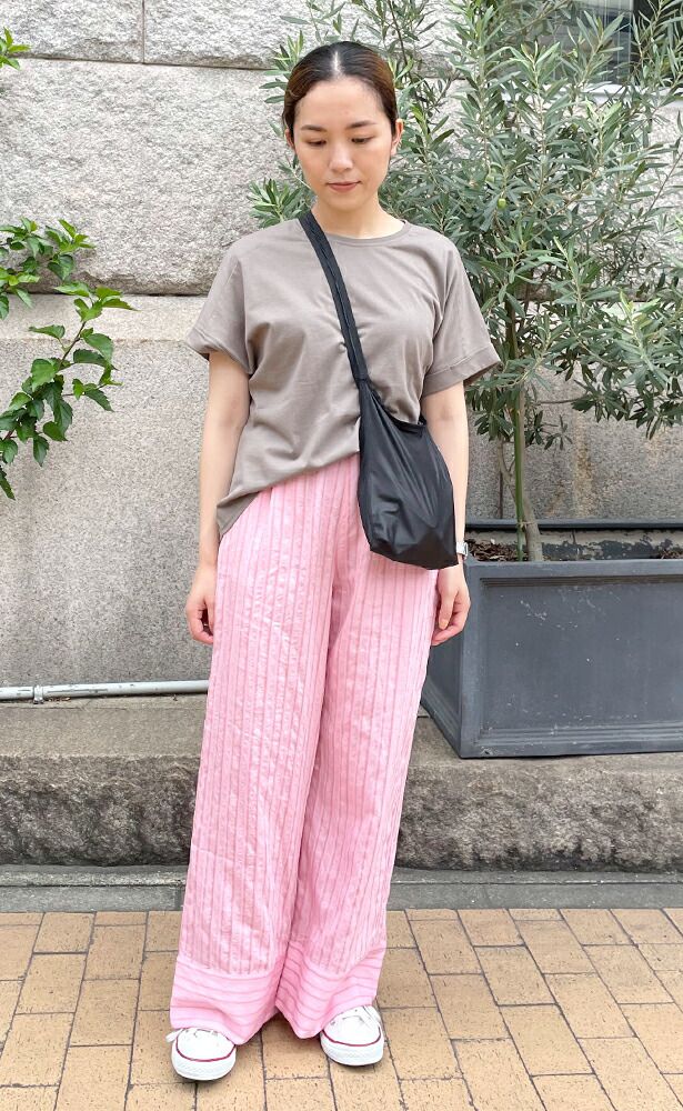 日本 zootie - 抗透汗 落肩寬鬆純棉短袖上衣-煙燻粉 (M-L)｜媽咪愛