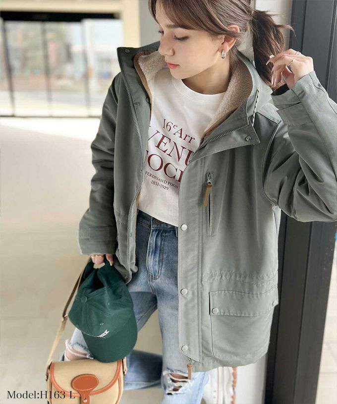 日本 Classical Elf - [熱銷NO.1] 3WAY百搭保暖連帽防風外套-淺米杏｜媽咪愛