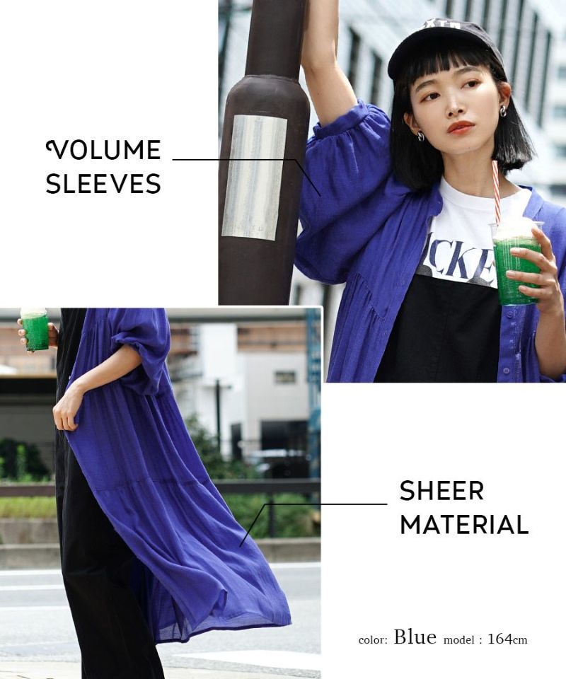 日本 zootie - 2WAY楊柳飄逸澎澎袖洋裝-黑｜媽咪愛