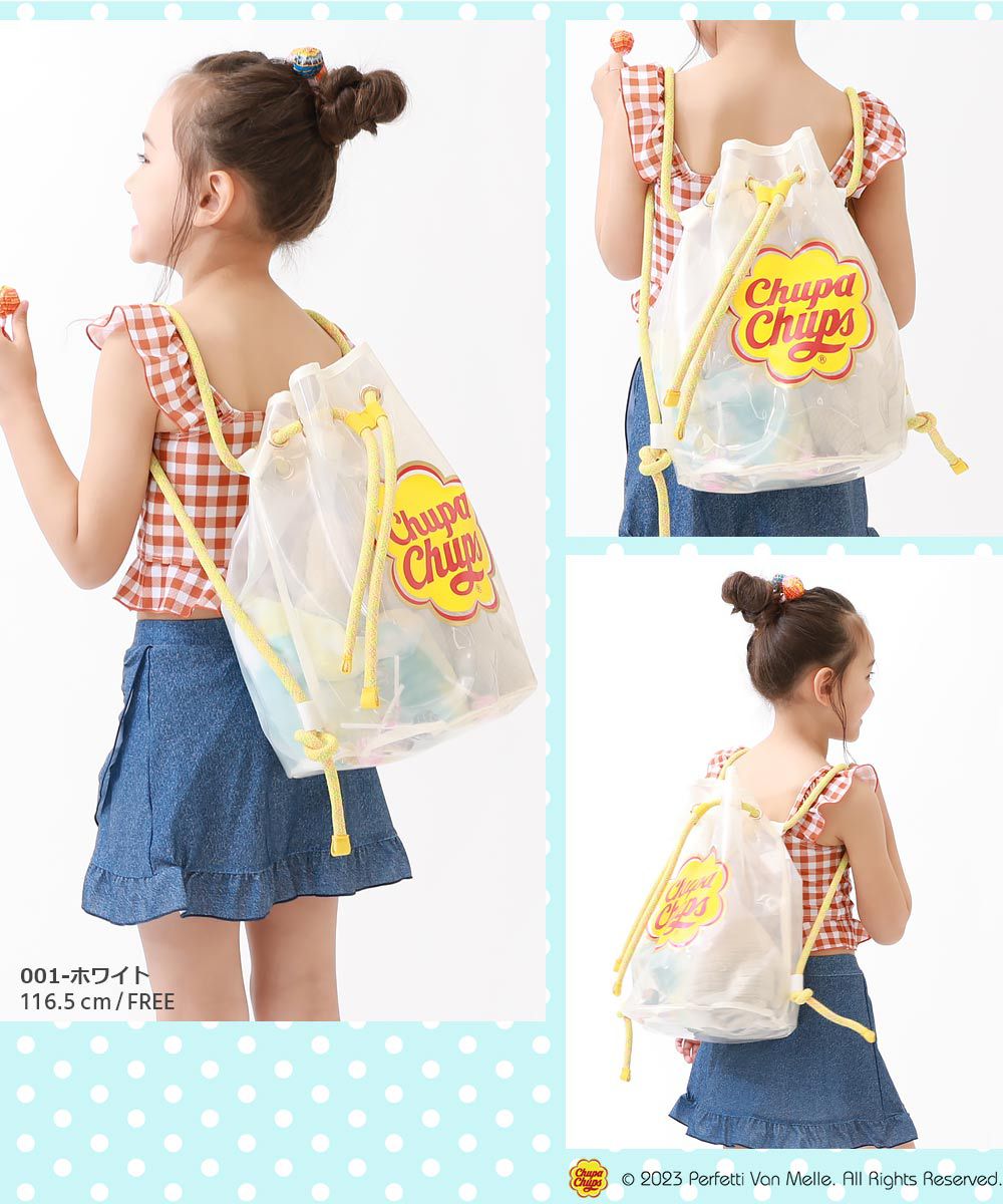 日本 devirock - 加倍佳棒棒糖聯名 游泳玩水包-果凍白 (34x23cm)｜媽咪愛