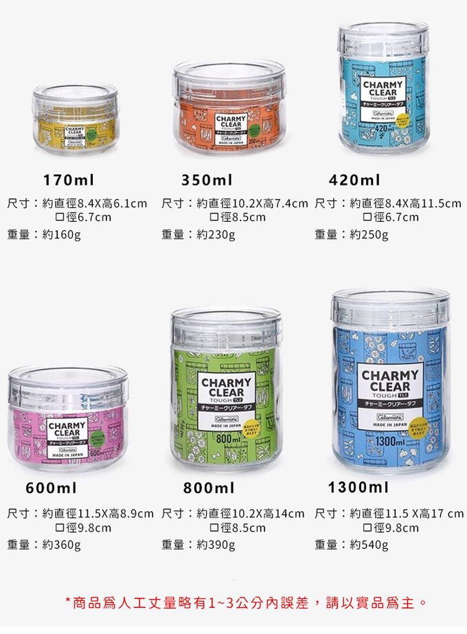 日本星硝SEISHO - 日本製 密封儲存罐/保鮮罐170ML-2入組｜媽咪愛