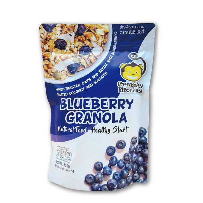 Crunchy Monkey 脆猴子 - 格蘭諾拉脆麥片(藍莓)-350g｜媽咪愛