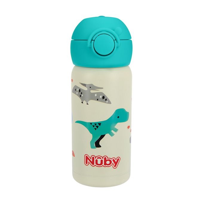 Nuby - 不銹鋼真空直飲杯-316不鏽鋼-小恐龍 (300ml)｜媽咪愛