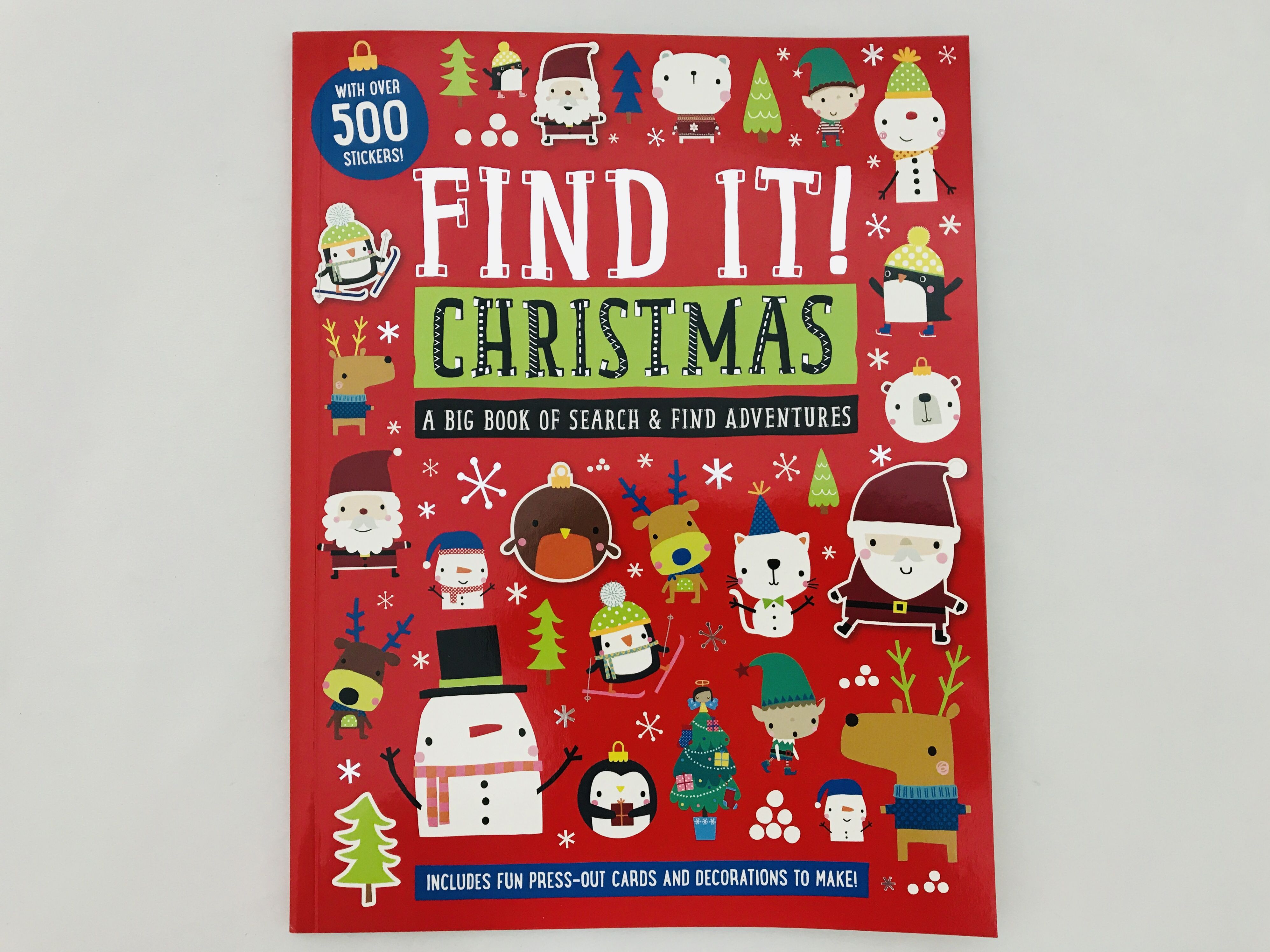 Find it! Christmas 手作+貼紙+找找書｜媽咪愛
