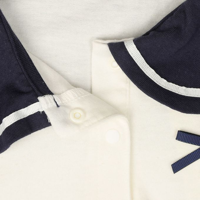 akachan honpo - 水手風包屁衣-深藍色｜媽咪愛