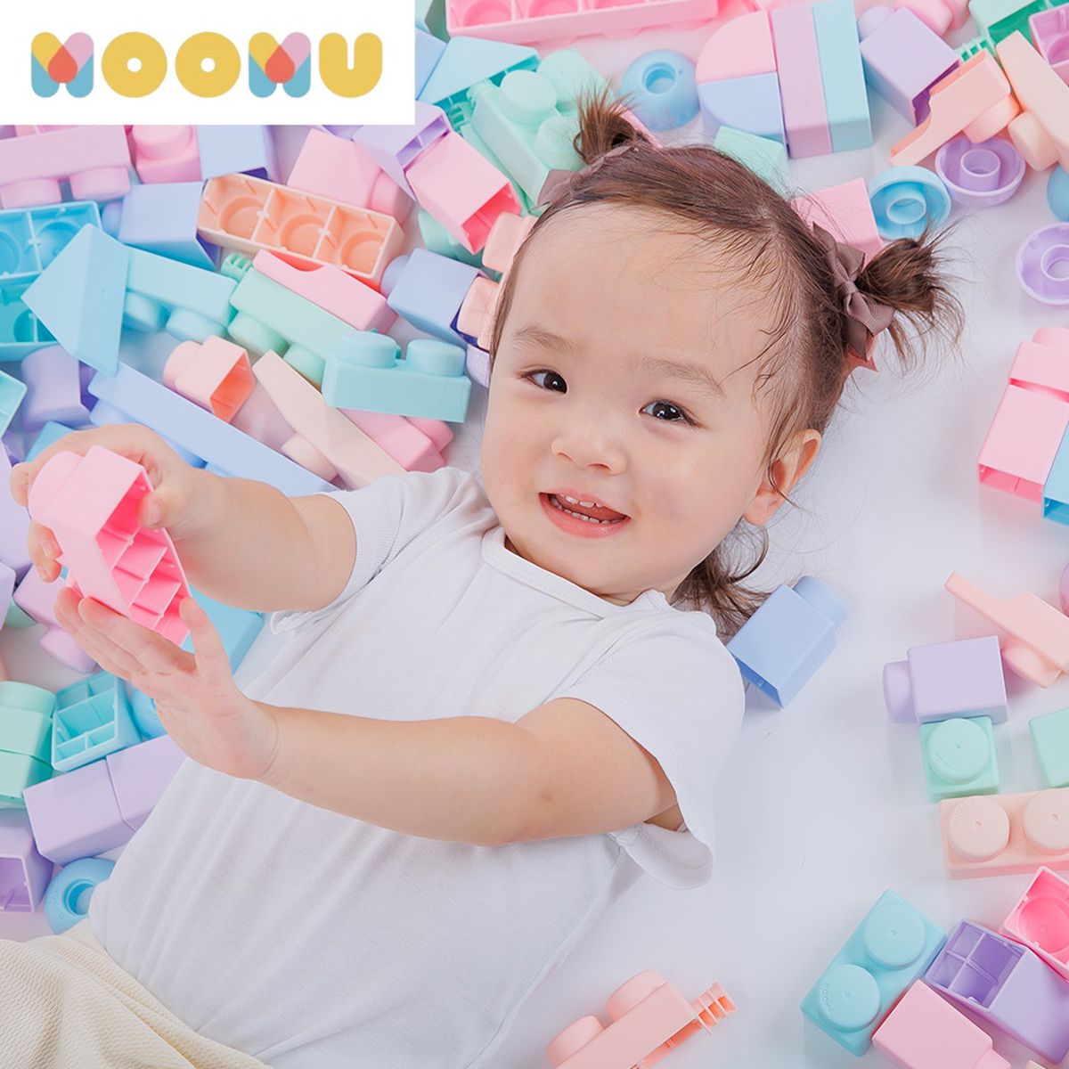育兒好物【MOOMU】馬卡龍香草軟積木，安全無毒、超軟Q！ | 限時團購 | 媽咪愛