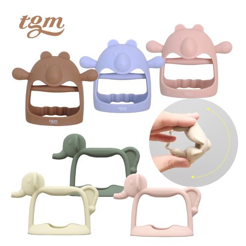 TGM - 白金矽膠固齒器 (手腕穿握型含收納盒 ) 適3個月以上-泰迪熊-藍色｜使用者評論、評價、開箱文購買心得｜媽咪愛