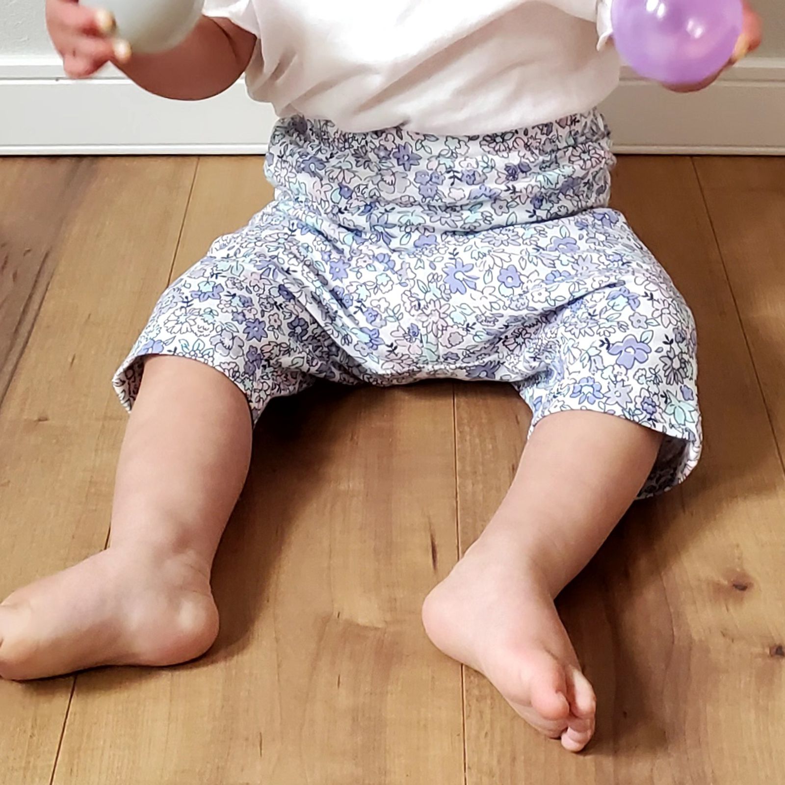 日本 Chil2 - 人氣定番印花彈力短褲-繁花-粉紅｜媽咪愛