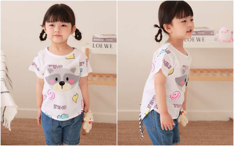 韓國 Coco rabbit - 幸運狸貓尾巴T-粉紅｜媽咪愛