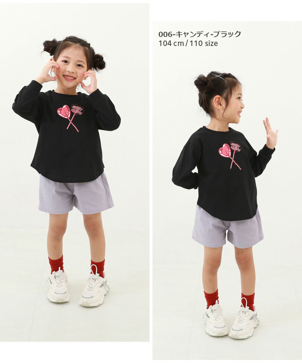 日本 devirock - 女孩百搭印花長袖上衣-我最聰明-桃粉｜媽咪愛