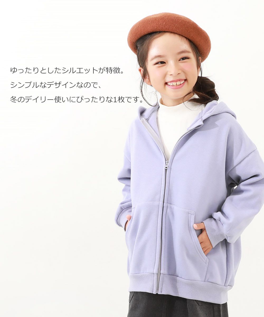 日本 devirock - [上學定番]內刷毛素面休閒連帽外套-黑｜媽咪愛