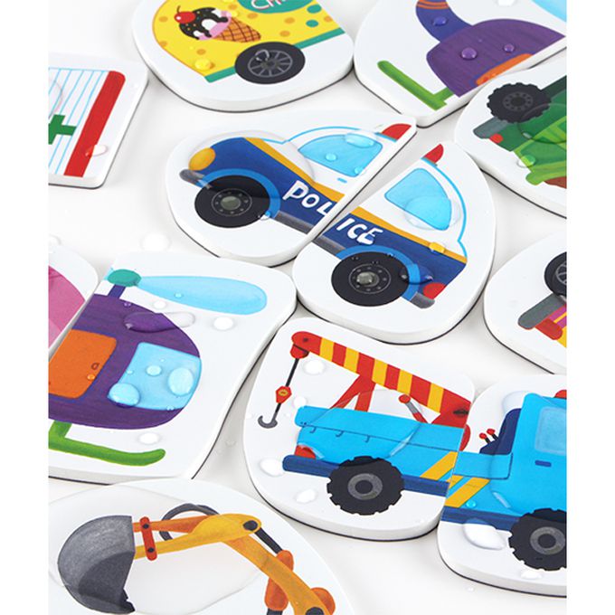 韓國 Ariati - 配對磁性貼盒裝組-交通工具｜媽咪愛