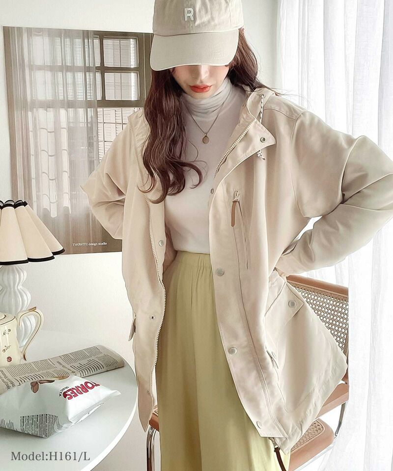 日本 Classical Elf - [熱銷NO.1] 3WAY百搭保暖連帽防風外套-淺卡其｜媽咪愛