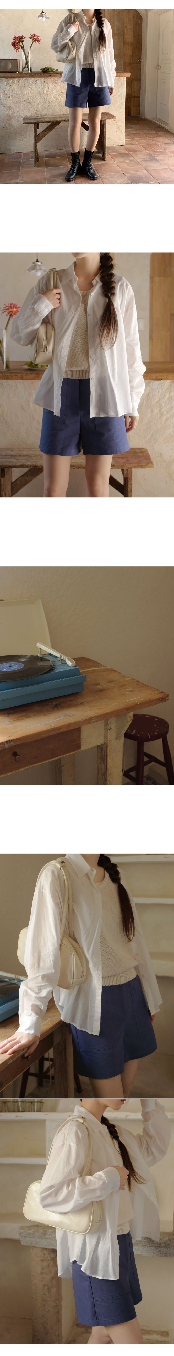 韓國 98doci - 夏日輕薄防曬襯衫/外套-白｜媽咪愛