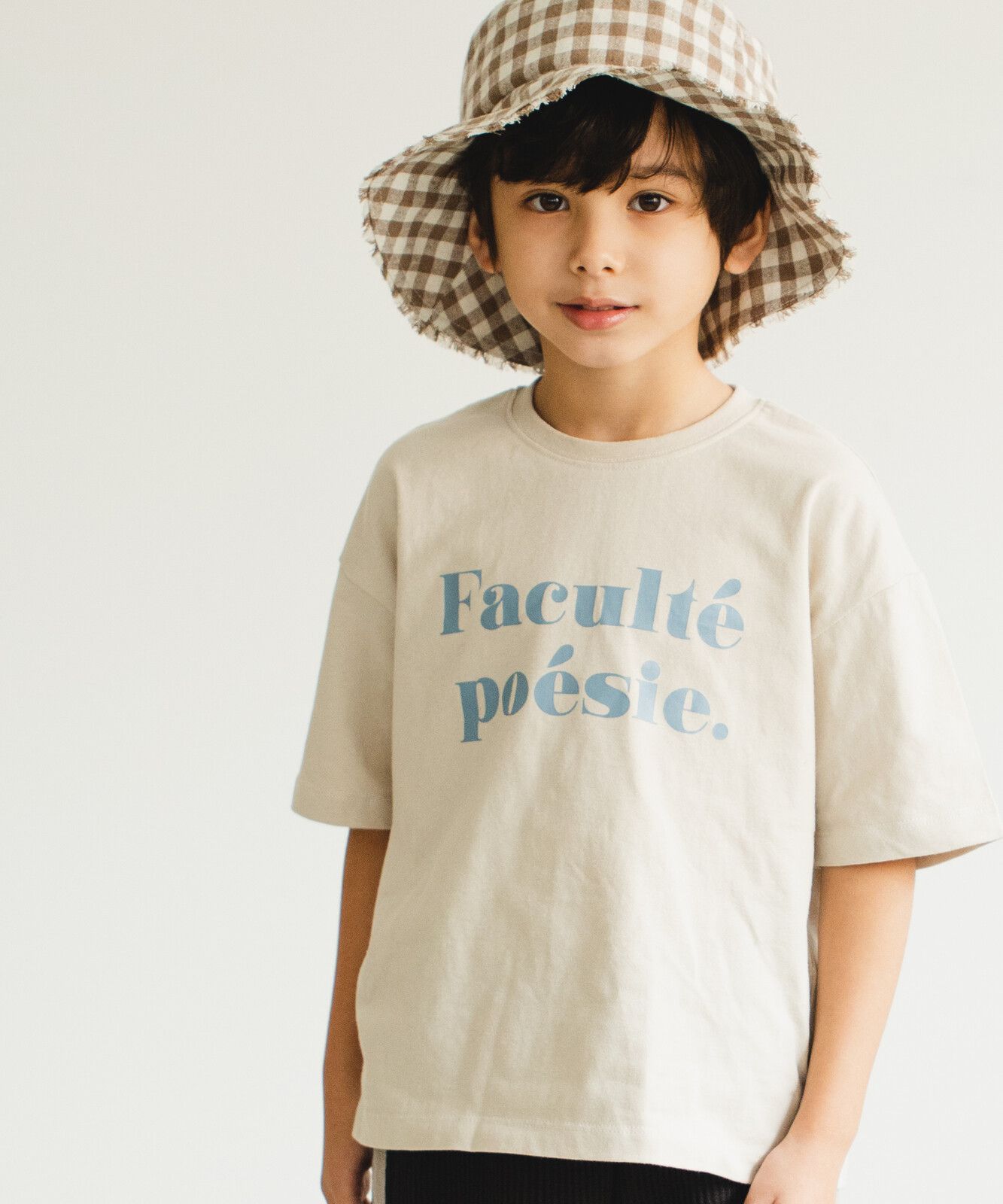 日本 PAIRMANON - 100%柔棉 印花短T-Go for it!-咖啡｜媽咪愛