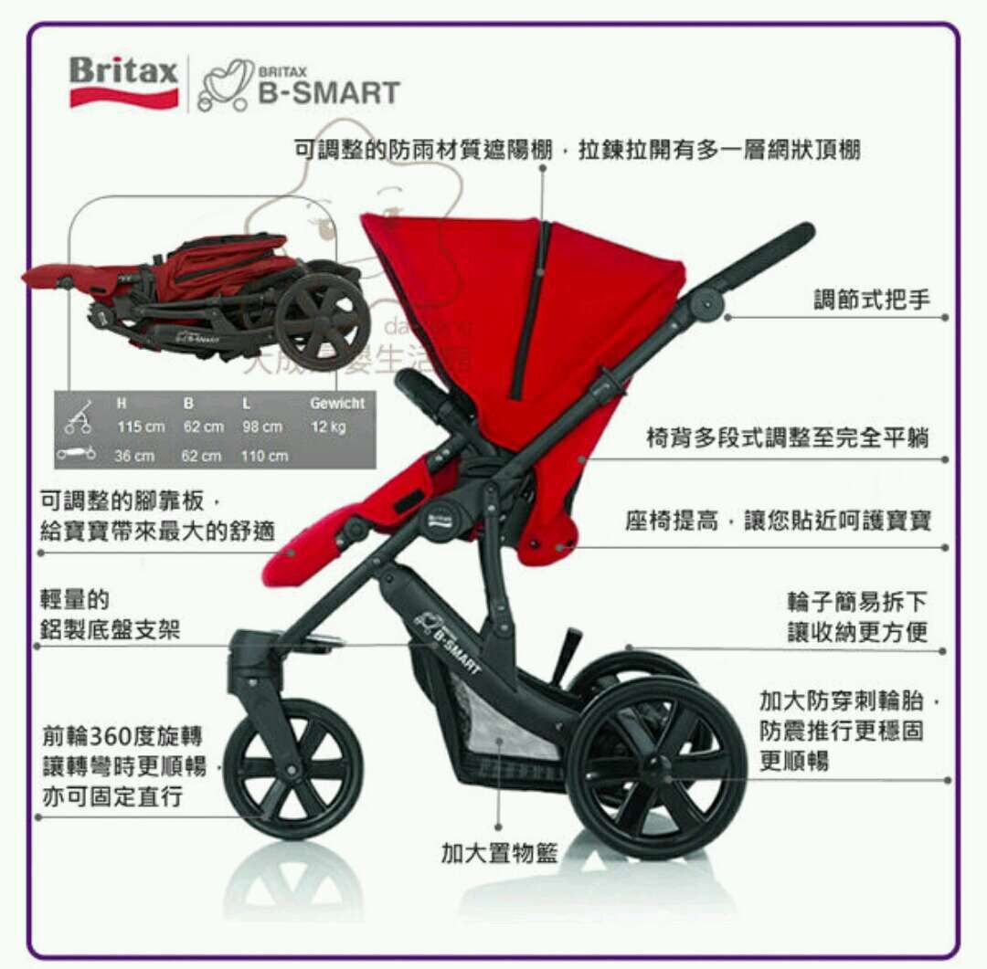 售二手德國雙向推車britax b-smart｜二手交易板｜媽咪愛