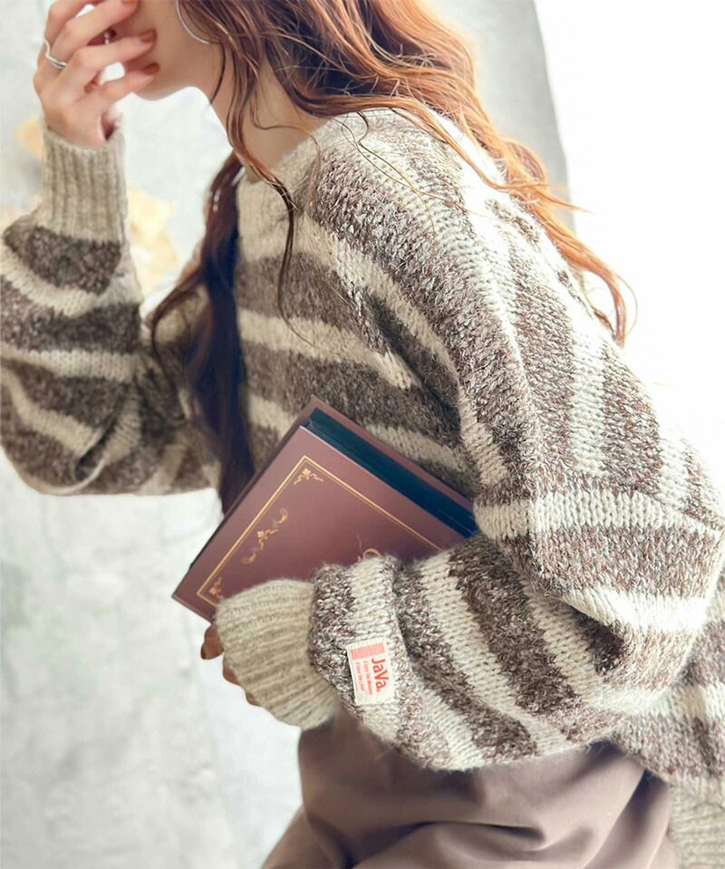 日本 Classical Elf - Java聯名 前後穿2Way針織上衣-芥黃｜媽咪愛