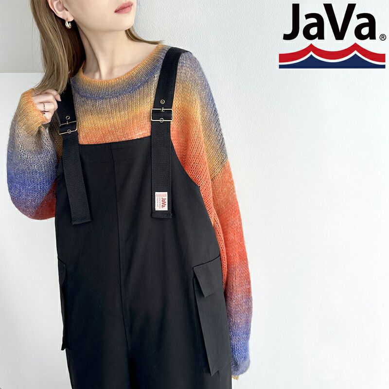 日本 Classical Elf - Java聯名 美式休閒工裝吊帶褲-黑｜媽咪愛