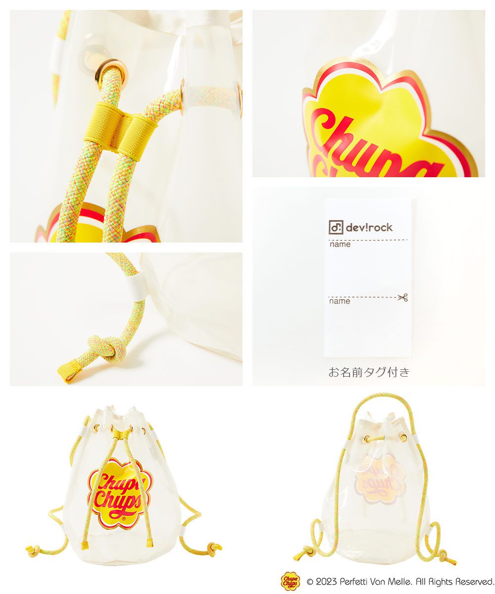 日本 devirock - 加倍佳棒棒糖聯名 游泳玩水包-果凍白 (34x23cm)｜媽咪愛