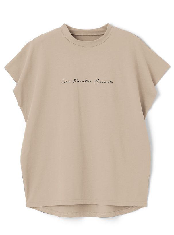 日本 GRL - 100%棉 極簡LOGO短袖上衣-天使白 (F)｜媽咪愛