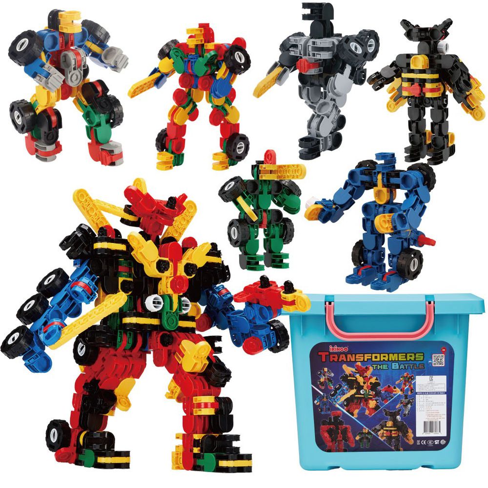 韓國 iRingo - 百變創意3D積木-旗艦系列-變形金剛星際守護-445片｜媽咪愛