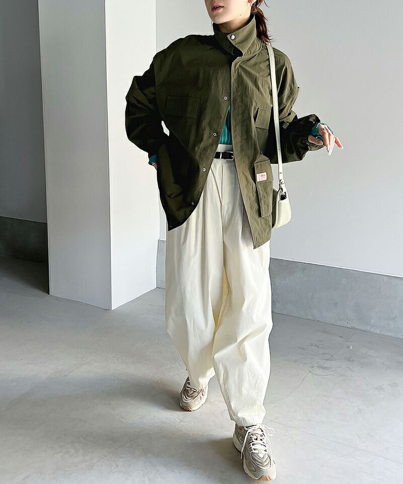 日本 Classical Elf - Java聯名 2WAY工裝感輕量休閒薄外套-軍綠｜媽咪愛