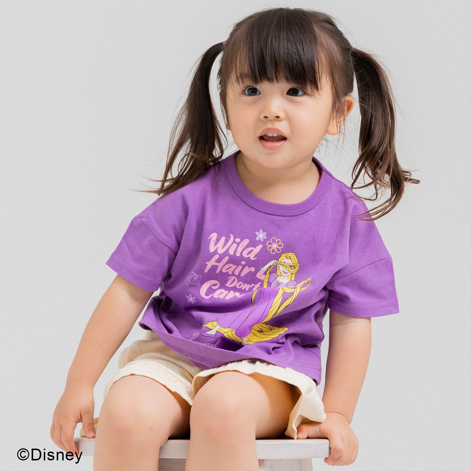 日本 Chil2 - 迪士尼公主印花短袖上衣-小美人魚-綠｜媽咪愛