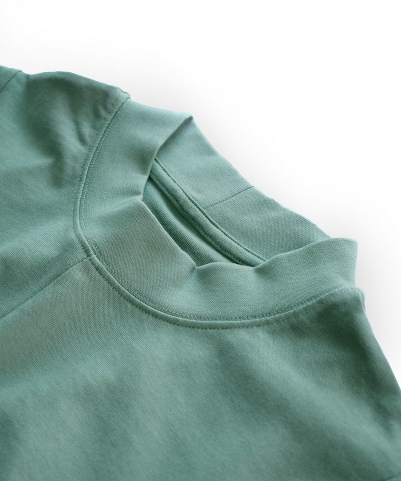 日本 zootie - 100%棉 厚磅顯瘦剪裁短袖上衣-祖母綠｜媽咪愛