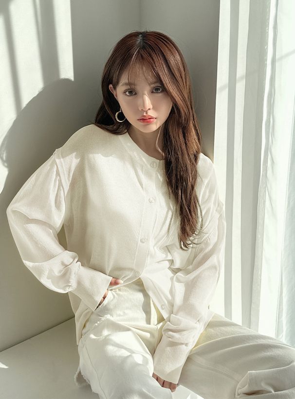 日本 GRL - 2WAY嫘縈混泡泡袖薄外套-奶油黃 (F)｜媽咪愛