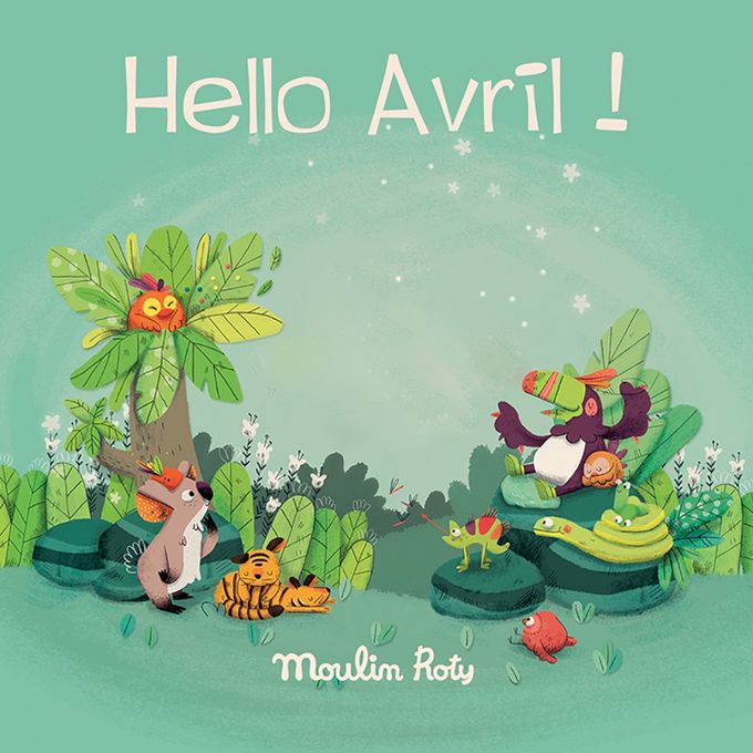 Moulin Roty - 巨型棕櫚樹拼圖-叢林冒險(36片)｜媽咪愛