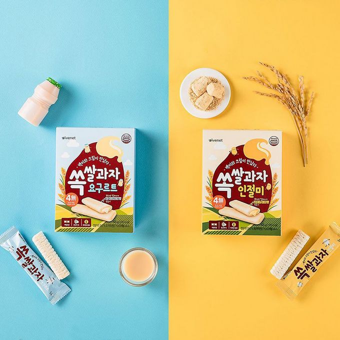 ivenet-艾唯倪 - 黃豆麻糬米餅_7M以上-40g/盒｜媽咪愛