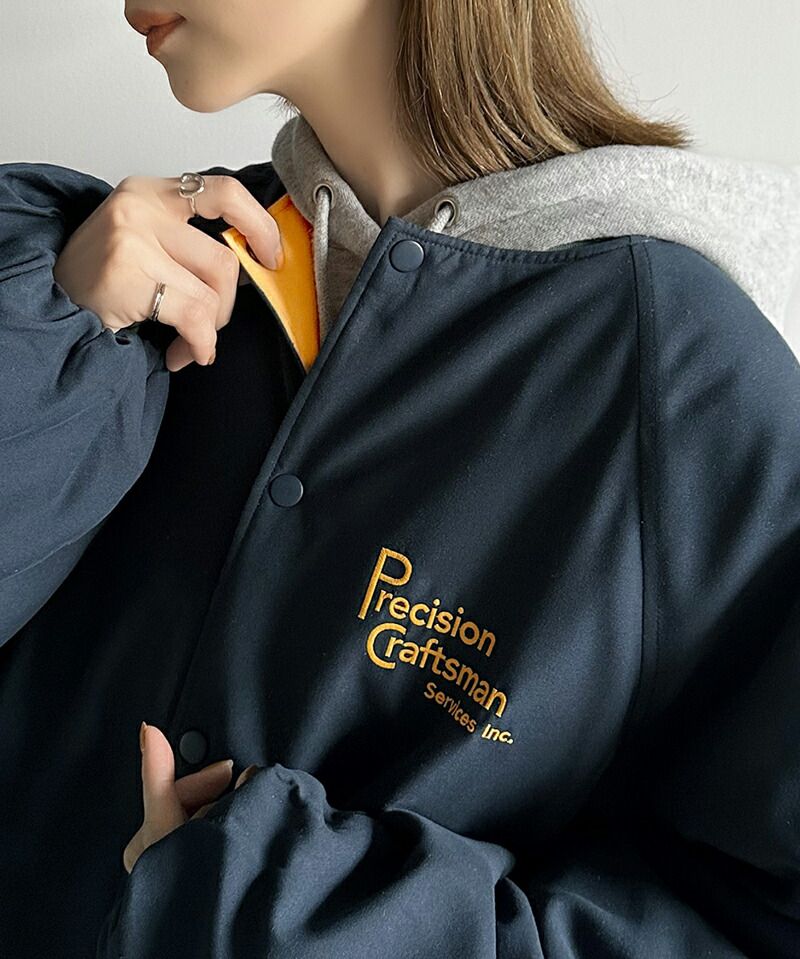 日本 Classical Elf - Java聯名 LOGO刺繡防風鋪棉休閒外套-米杏｜媽咪愛