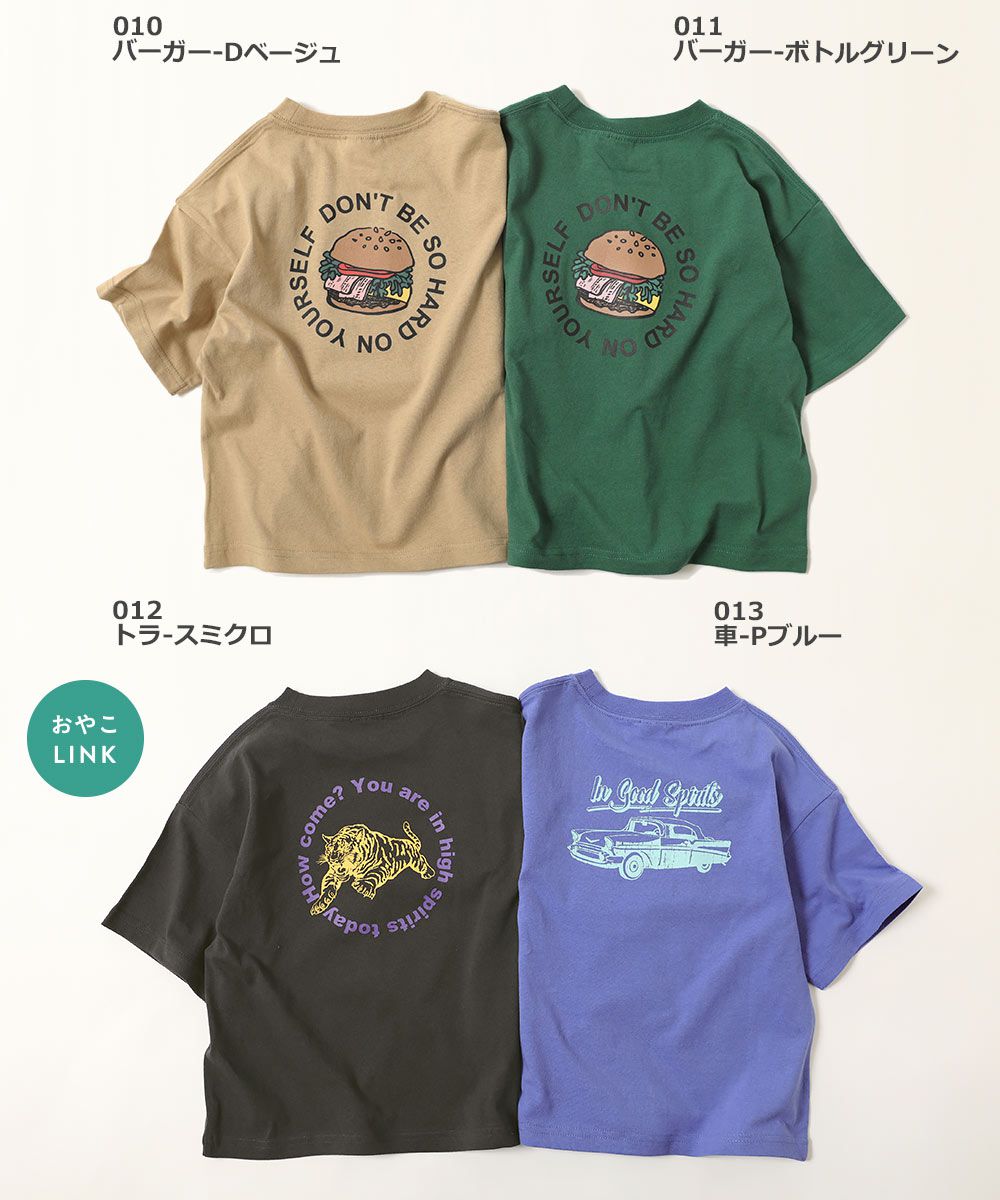 日本 devirock - 100%棉 落肩款百搭印花短袖上衣-Merced-粉紅｜媽咪愛