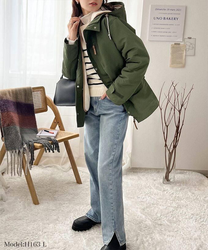 日本 Classical Elf - [熱銷NO.1] 3WAY百搭保暖連帽防風外套-淺米杏｜媽咪愛