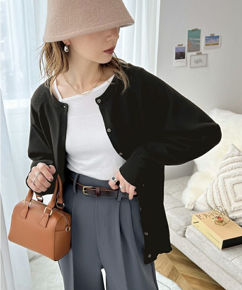 日本 Classical Elf - [必收款] 2WAY輕量百搭薄針織外套-奶茶棕｜媽咪愛