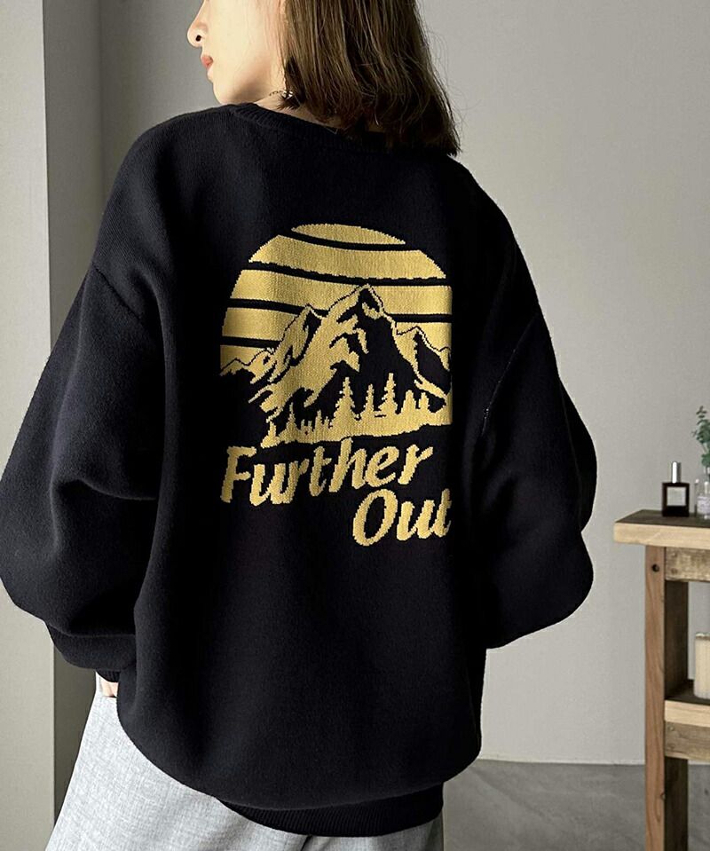 日本 Classical Elf - Java聯名 2WAY美式復古印花針織毛衣-卡其｜媽咪愛