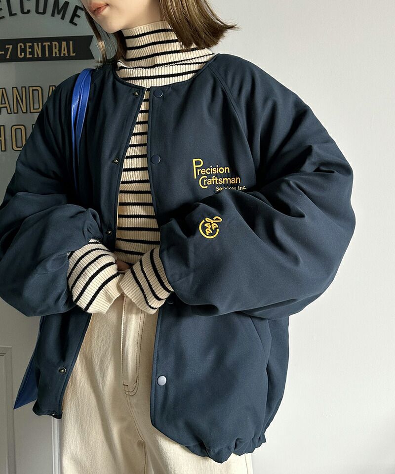 日本 Classical Elf - Java聯名 LOGO刺繡防風鋪棉休閒外套-米杏｜媽咪愛