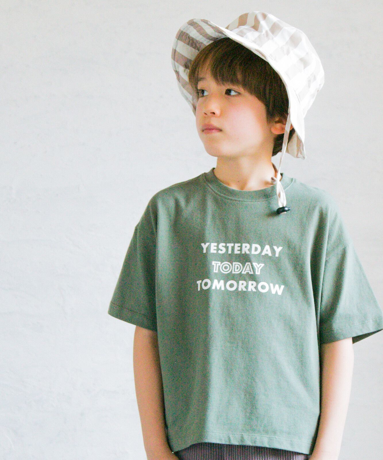 日本 PAIRMANON - 100%柔棉 印花短T-Go for it!-咖啡｜媽咪愛