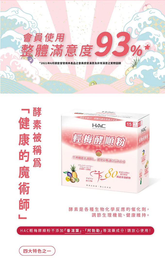 永信HAC - 輕梅酵順粉x5盒(30包/盒)-2024/03/31到期｜媽咪愛