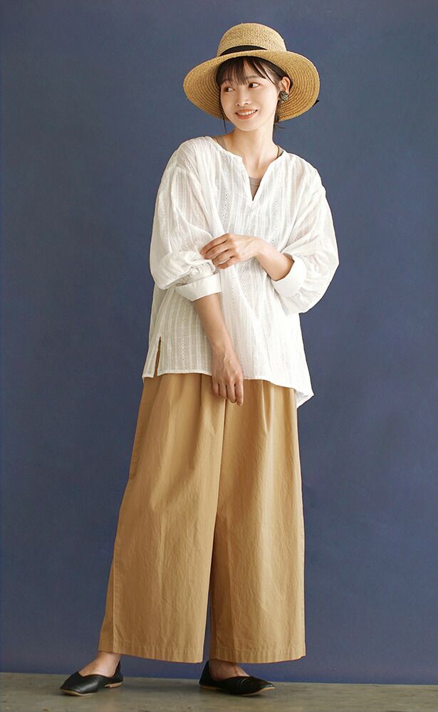 日本 zootie - 100%棉 森林系V領柔軟泡泡袖上衣-黑｜媽咪愛