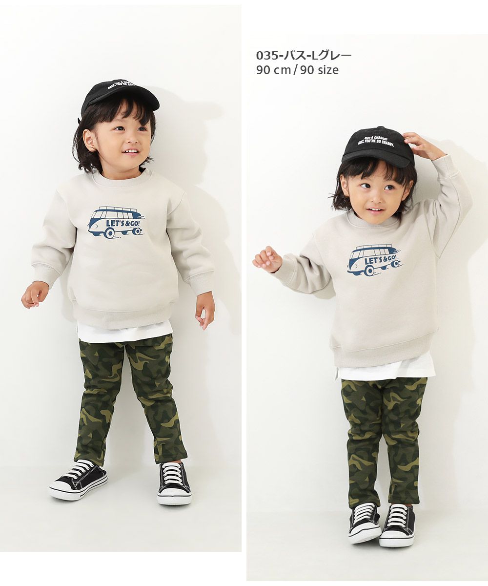 日本 devirock - 裏毛百搭印花長袖上衣-胸口logo-亮橘｜媽咪愛