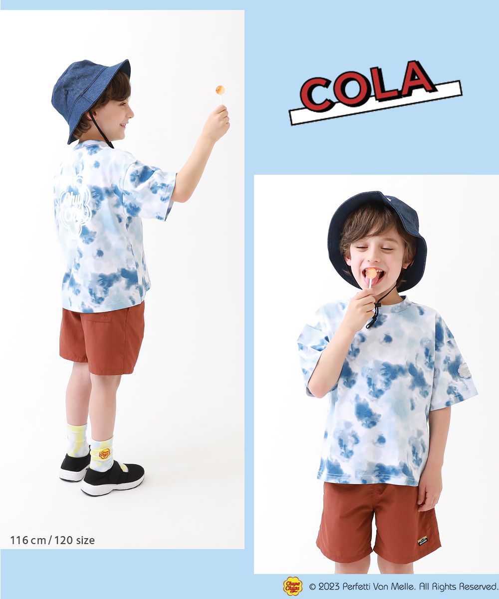 日本 devirock - 加倍佳棒棒糖聯名 暈染短袖上衣-萊姆黃｜媽咪愛