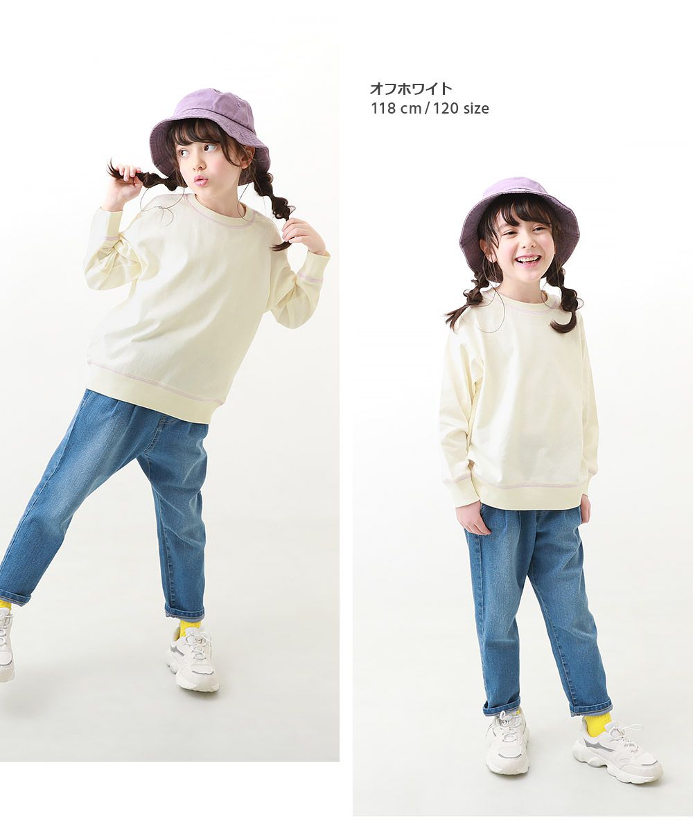 日本 devirock - 100%棉 圓領薄長袖上衣-黑｜媽咪愛