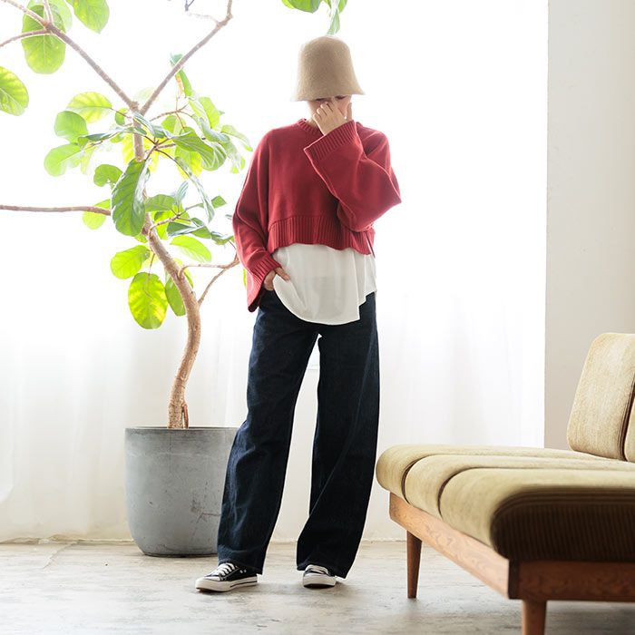 日本 ihuu - 層次穿搭針織上衣套裝-灰杏｜媽咪愛