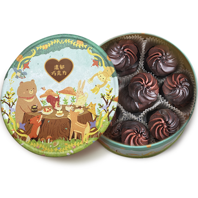 高端食品 - 可可愛曲奇(經典原味&濃郁巧克力)_2盒組-210g｜媽咪愛