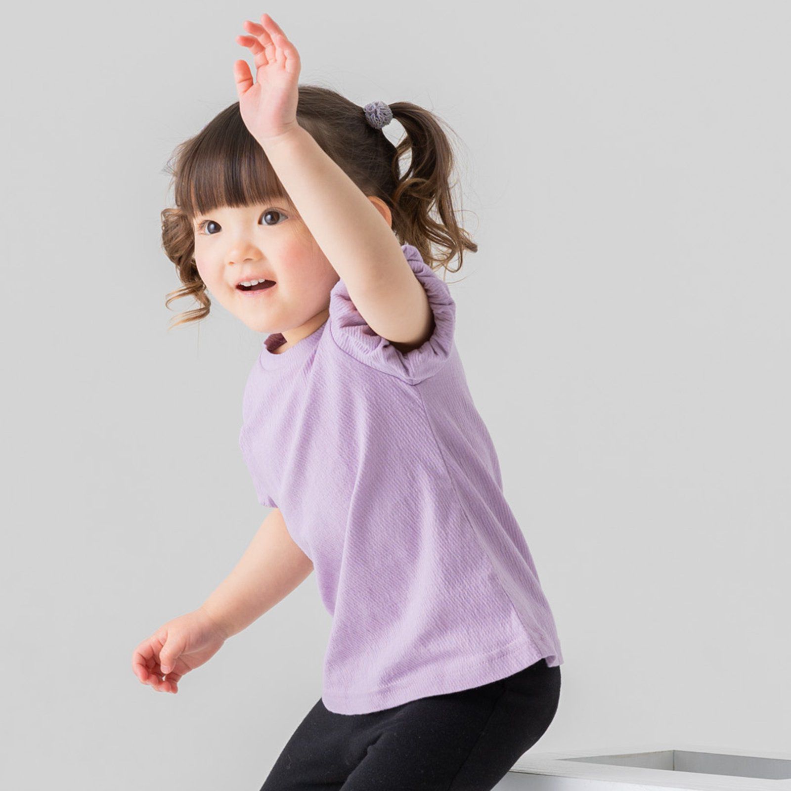 日本 Chil2 - 明亮系純色泡泡短袖上衣-薄荷綠｜媽咪愛