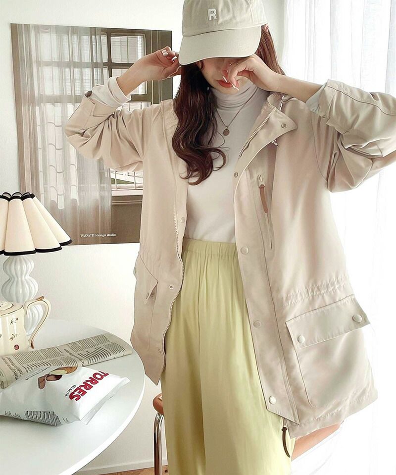 日本 Classical Elf - [熱銷NO.1] 3WAY百搭保暖連帽防風外套-淺卡其｜媽咪愛