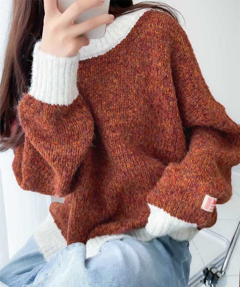 日本 Classical Elf - Java聯名 前後穿2Way針織上衣-芥黃｜媽咪愛