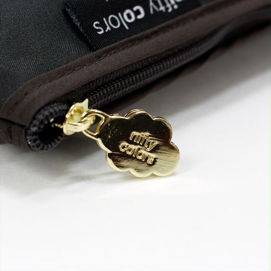 日本 nifty colors - 抗UV輕量 晴雨兩用折疊傘-小飛鼠-黑 (直徑88cm/158g)｜媽咪愛